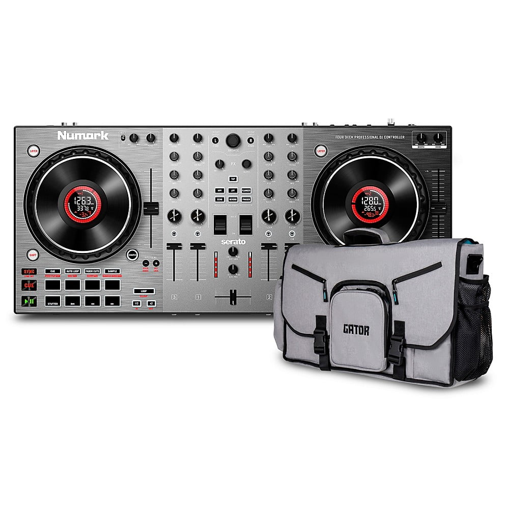 Numark NS4FX 4-Channel DJ Controller Gator G-CLUB Bag Bundle - Walmart.com