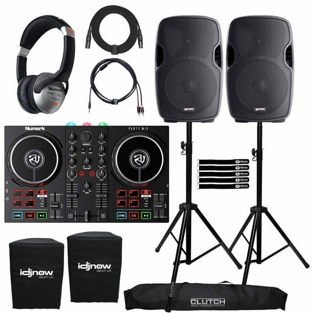 Numark Party Mix II DJ Controller & Gemini AS-1200P Speakers - Complete ...
