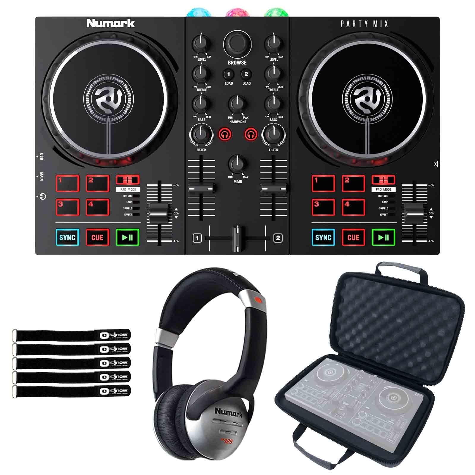 Numark Party Mix II - Beginners Beat Mixer DJ Controller with Built-In ...