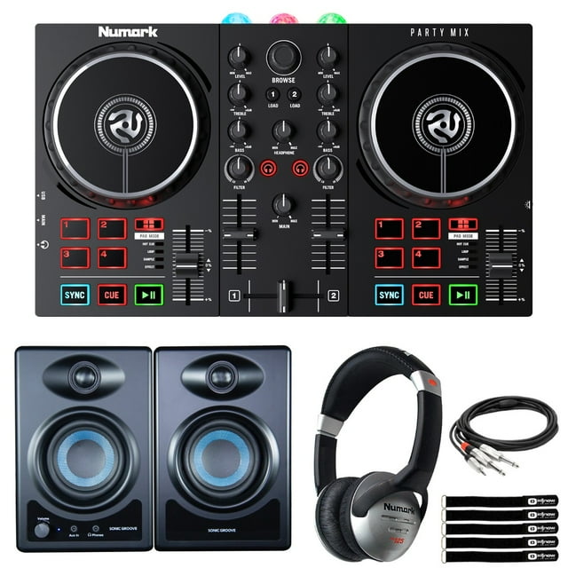 Numark Party Mix II DJ Controller - Stereo Audio Mixer System with ...