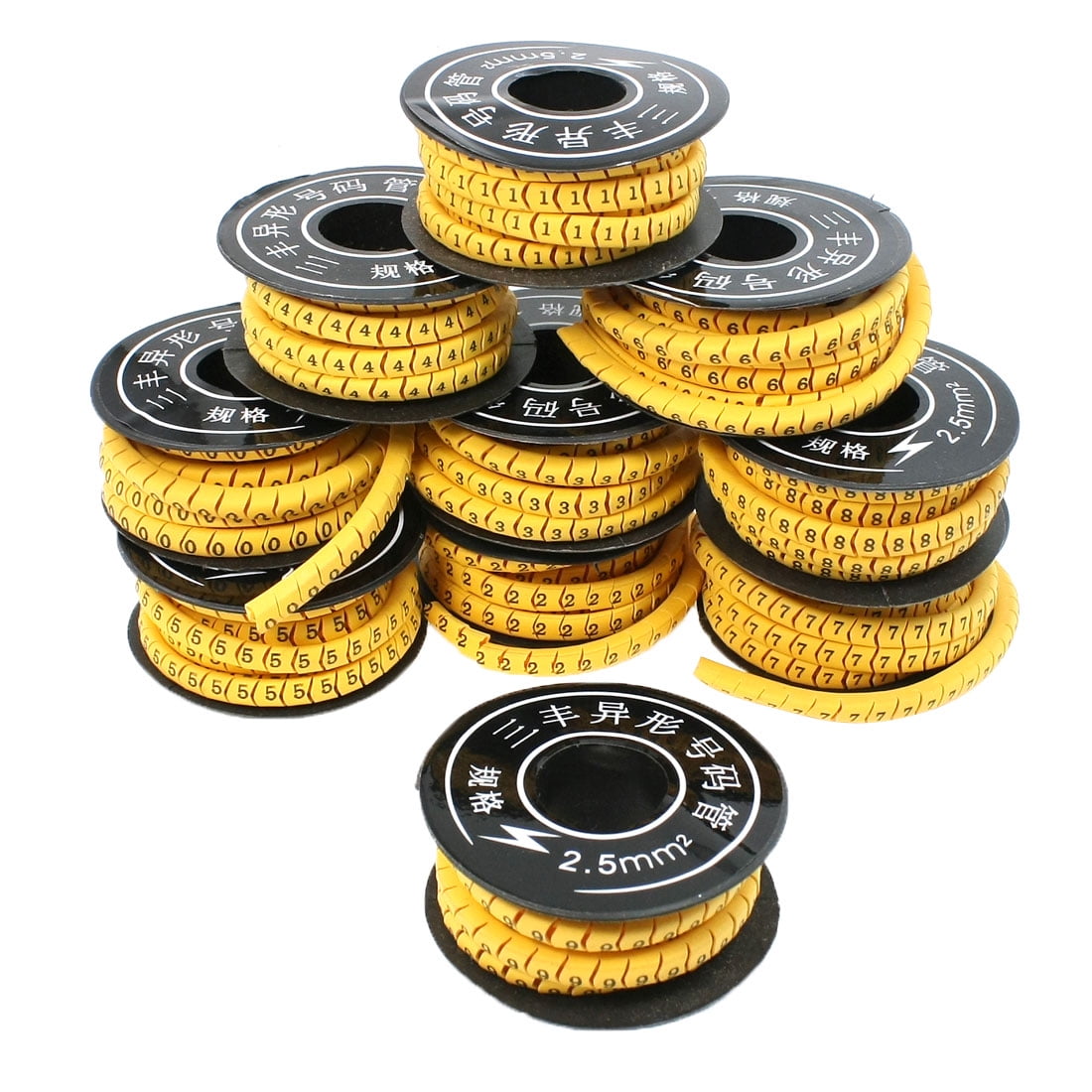Number 0-9 Printed Flexible Cable Markers x 2500 - Walmart.com