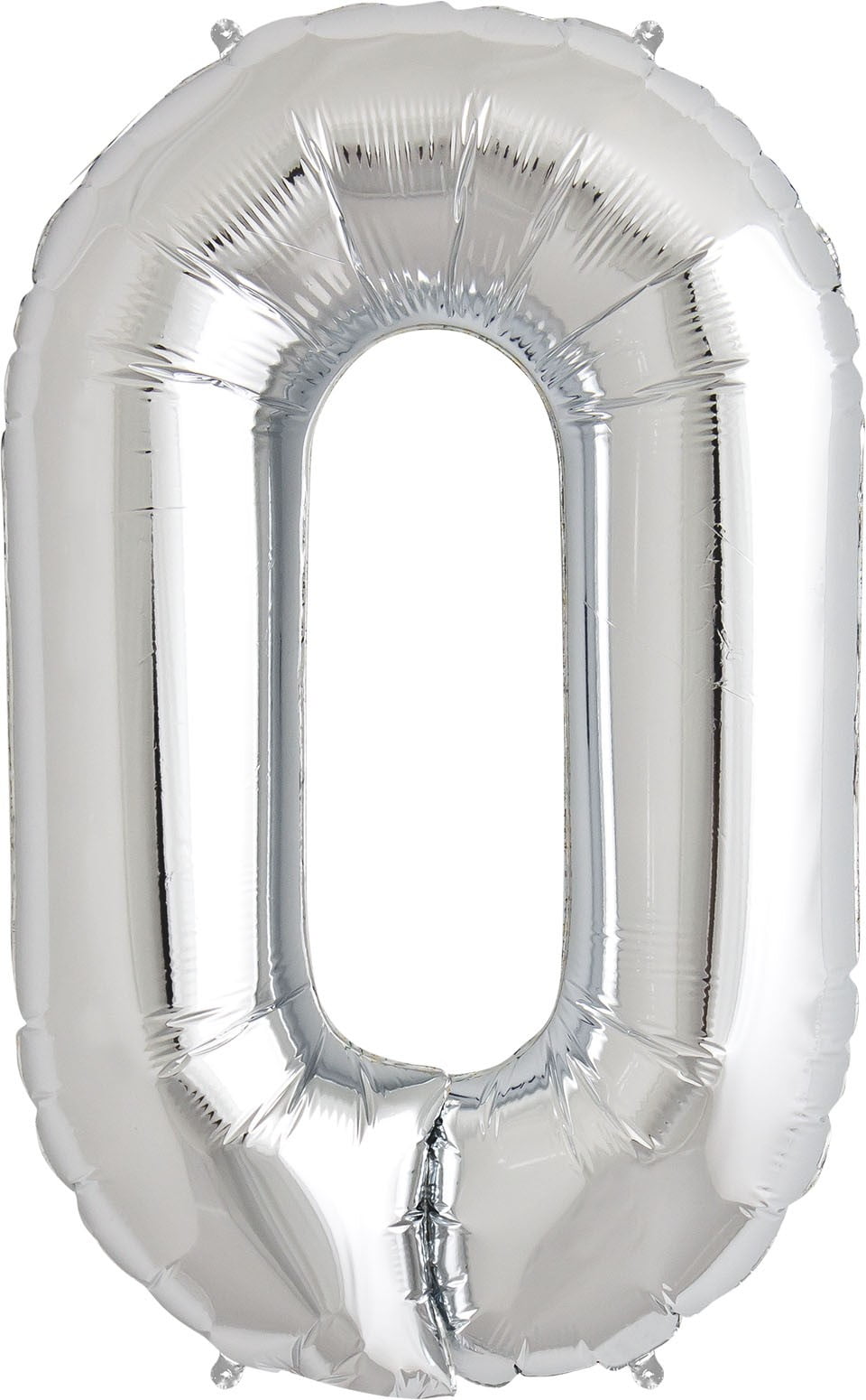 Number 0 Balloon, 32.5", Silver - Walmart.com