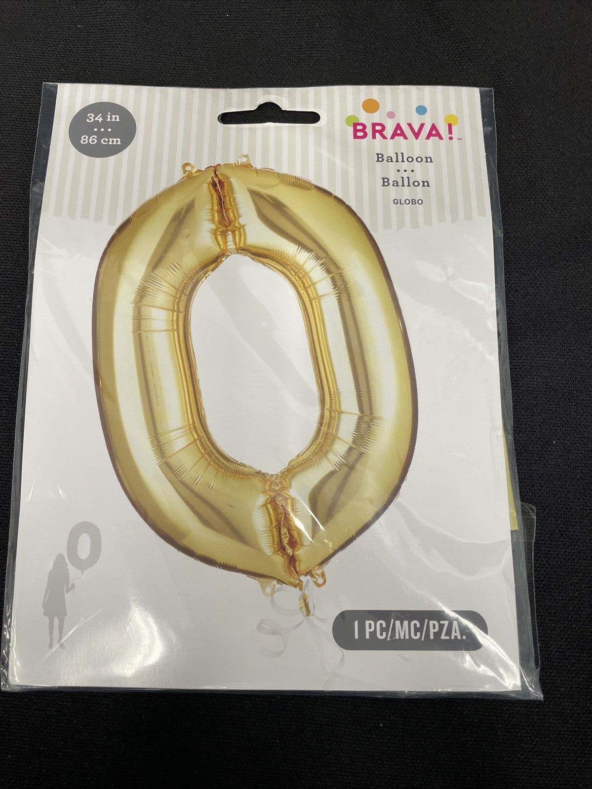 BRAVA 34 in. Gold Letter O Foil Balloon - Walmart.com