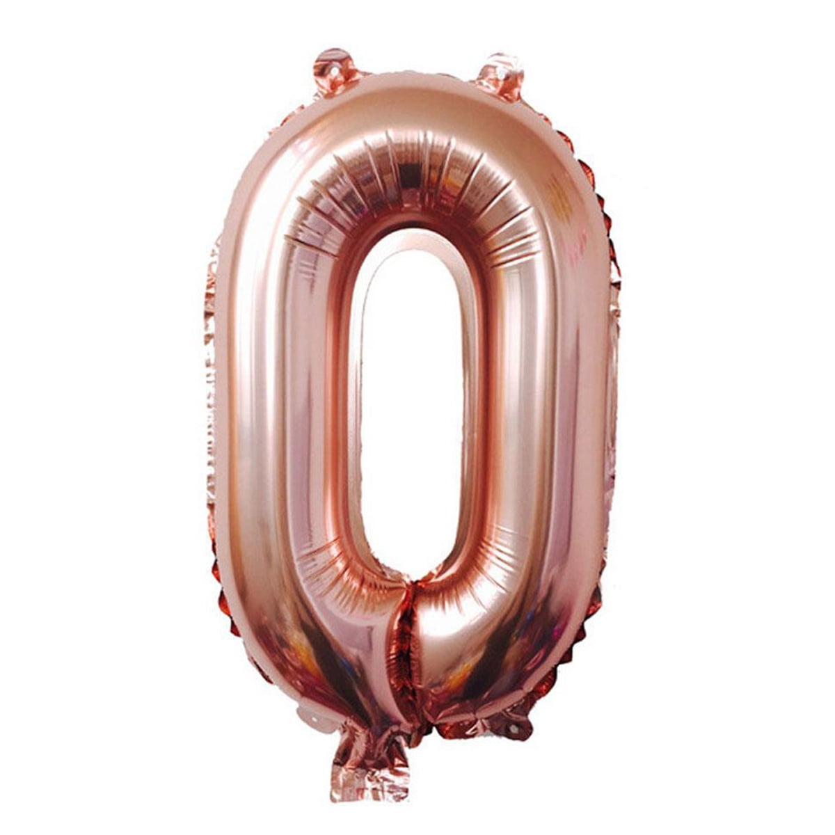 Number 0 Rose Golden Large Balloon for Anniversary Birthday Party ...