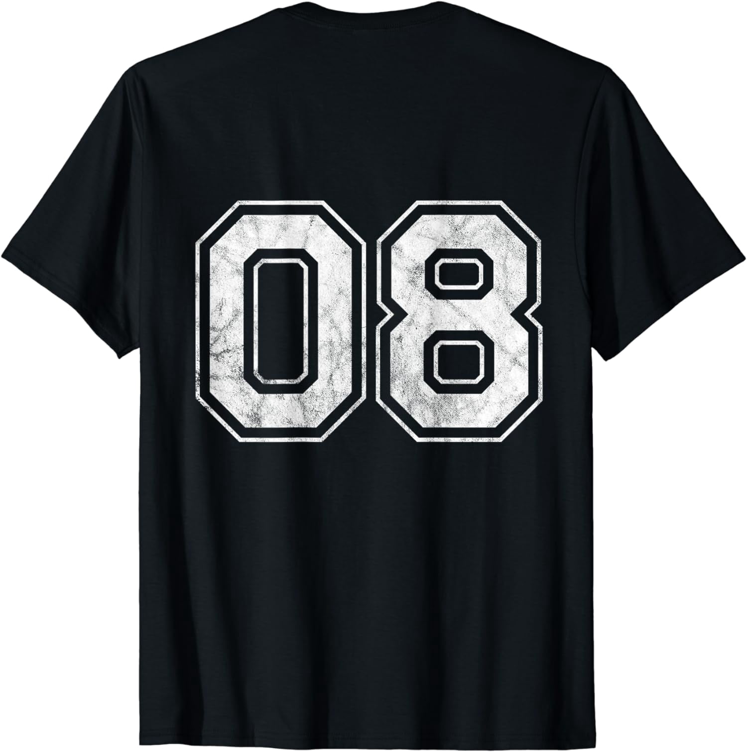 Number 08 on the back T-Shirt - Walmart.com