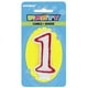 Number 1 Birthday Candle, 2.75 in, Red and White, 1ct - Walmart.com