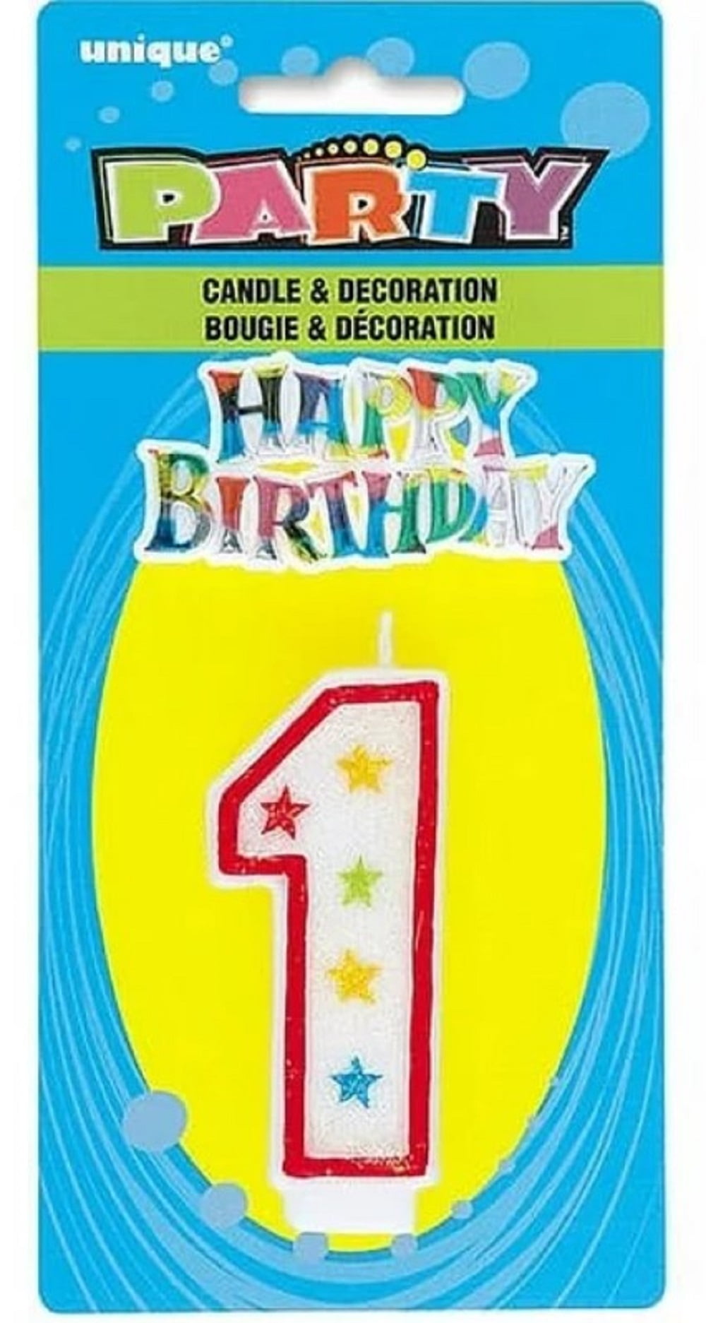 Number 1 Birthday Candle and Cake Topper (Pack of 16) - Walmart.com