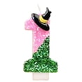 Number 1 Birthday Candle with Witch Hat Design Creative Cartoon Style ...