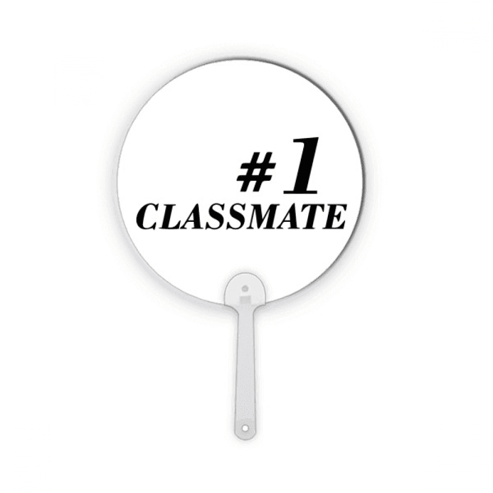 Number.1 Classmate Graduation season Plastic Round Handheld Fan ...