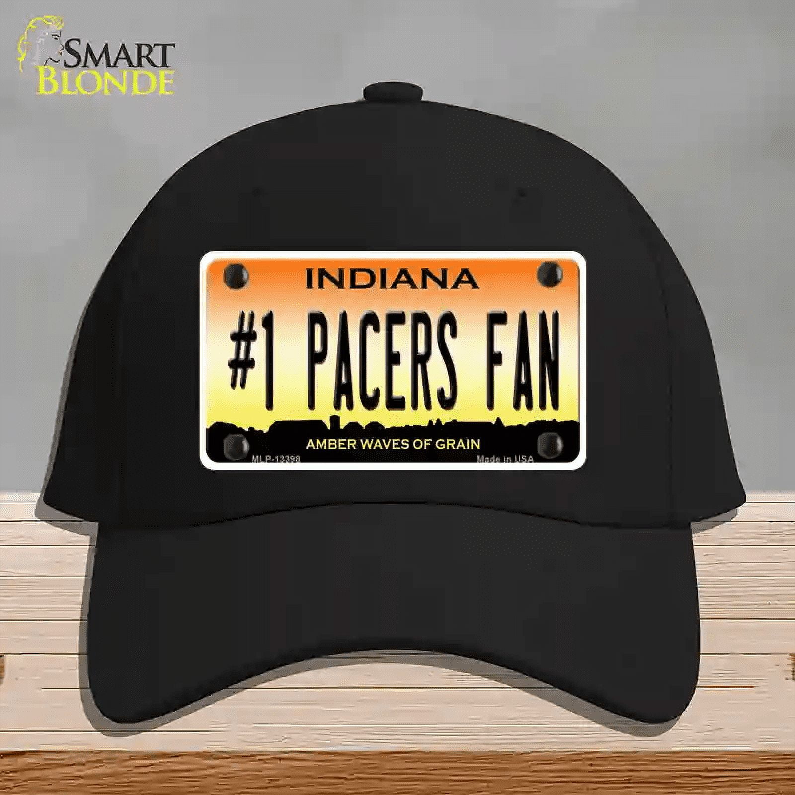 Number 1 Pacers Fan Novelty License Plate Hat Tag Cotton Black ...