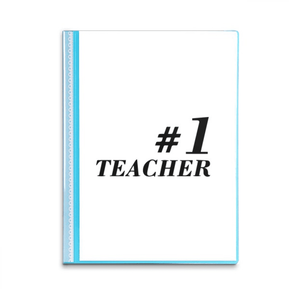Number.1 Teacher Student Quote Book Sheet Protectors Portfolio Binder ...