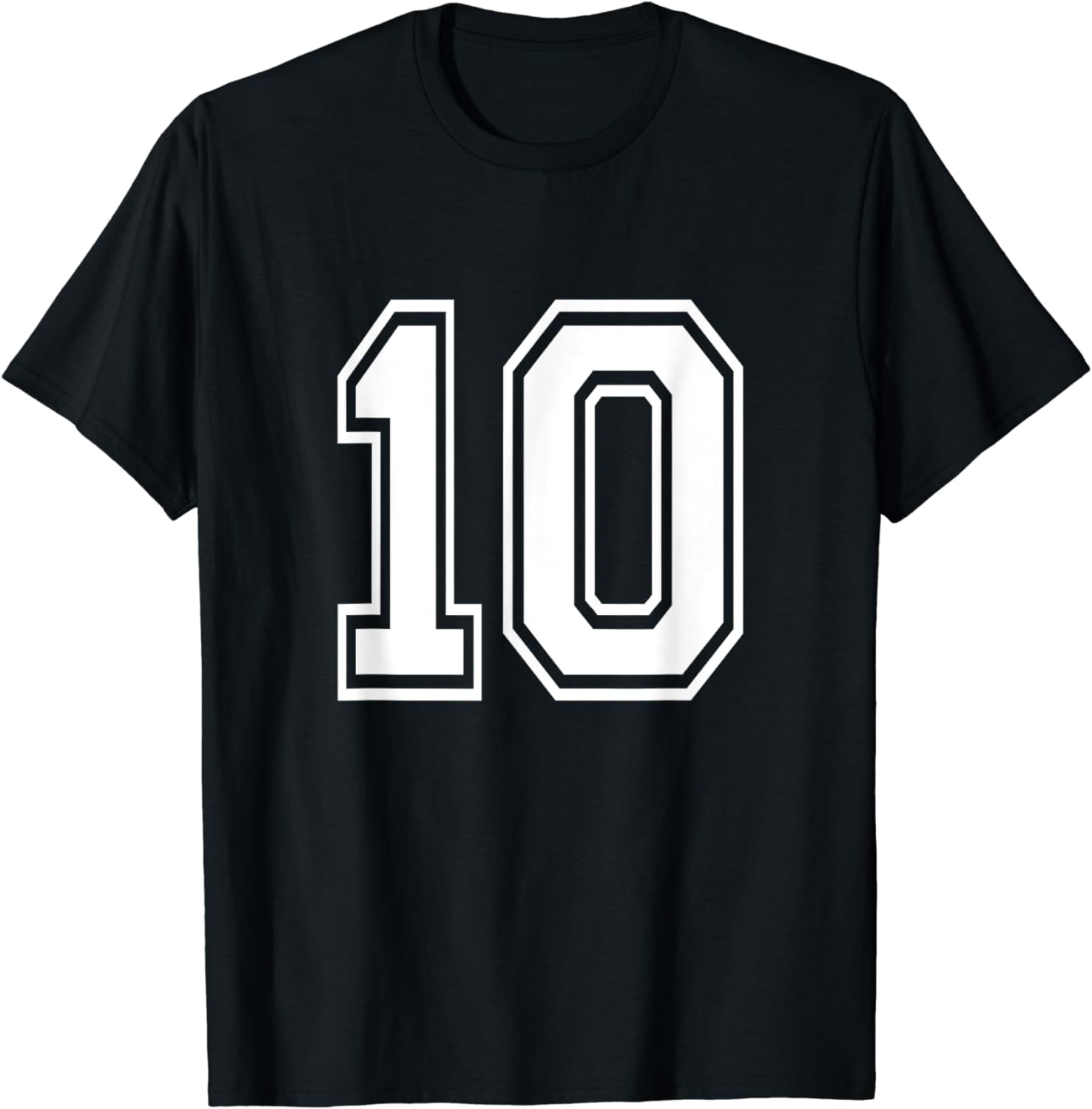 Number 10 T-Shirt Birthday Varsity Sports Team Jersey - Walmart.com