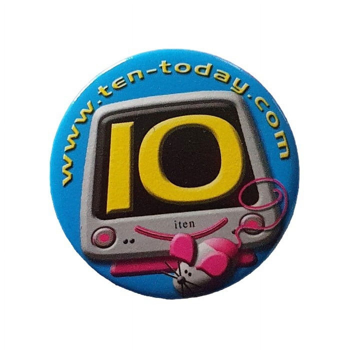 Number 10th Birthday Button - Walmart.com