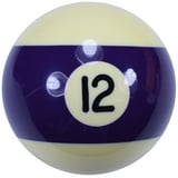 Number 12 Pool Ball - 2 1/4" Billiards Regulation Size Pool Balls ...