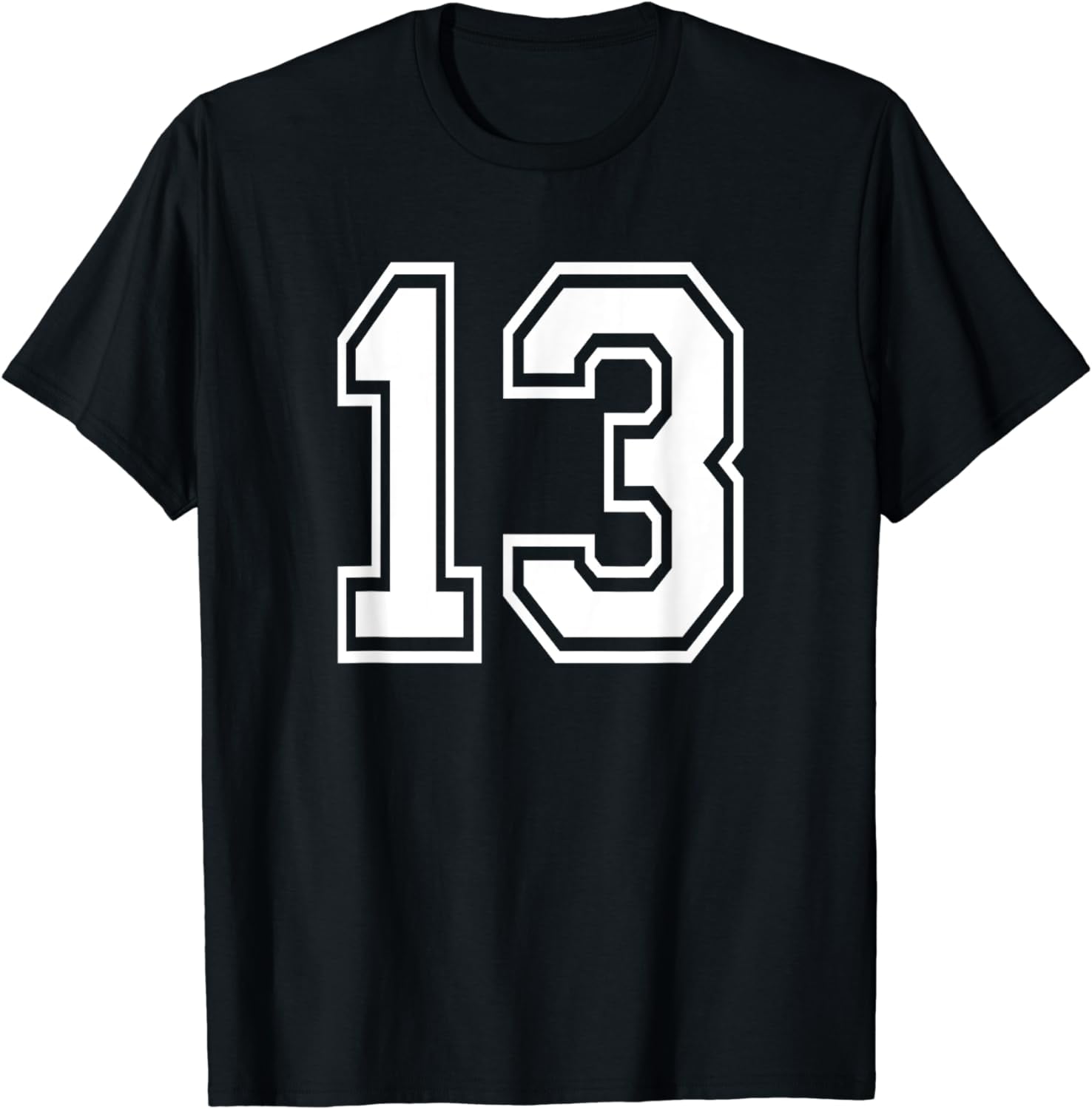 t-shirt Number 13 Numbered Uniform Sports Jersey Team 13th Birthday t ...