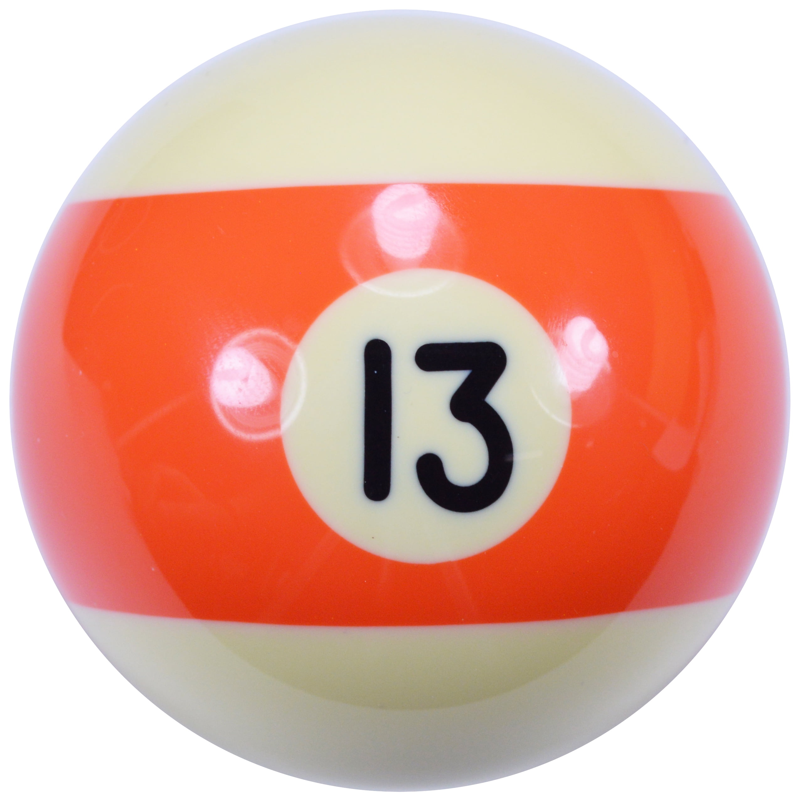 Number 13 Pool Ball - 2 1/4" Billiards Regulation Size Pool Balls ...
