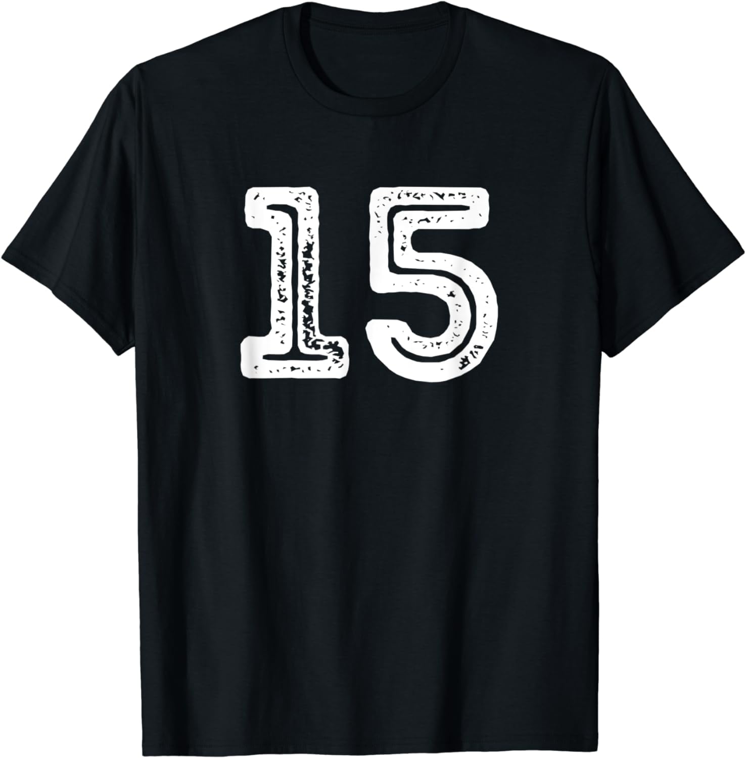 Number #15 Fifteen Sports Jersey Retro Lucky Birthday Number T-Shirt ...