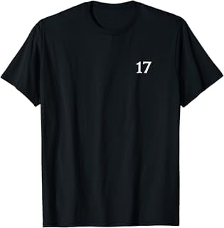 Number 17 Pocket number, Sports Jersey, Birthdays T-Shirt - Walmart.com