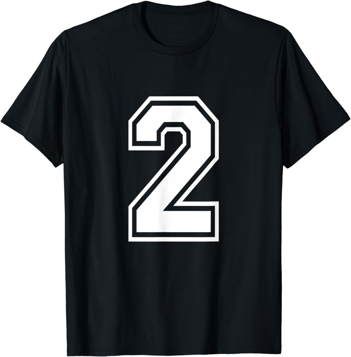 Number 2 T-Shirt Birthday Varsity Sports Team - Walmart.com