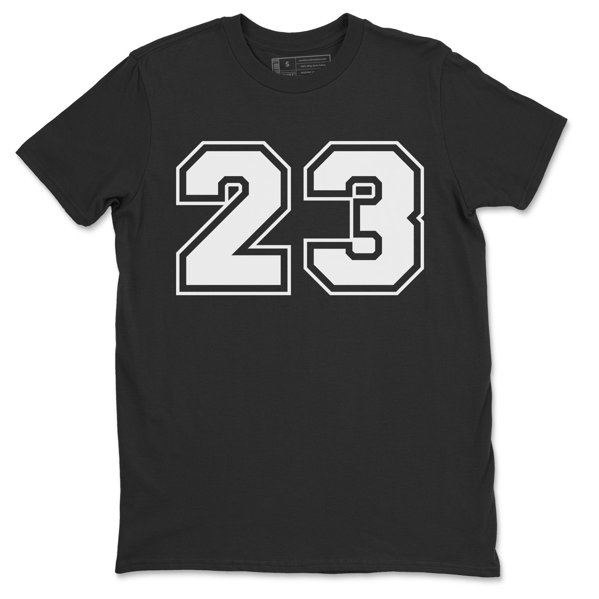 Number 23 Jordan 1 Black White Sneakers Matching T-Outfits - AJ1 Match ...