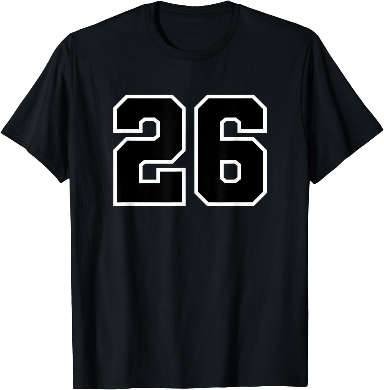Number #26 Sports Jersey, Birthday Age Favorite Lucky Number T-Shirt ...
