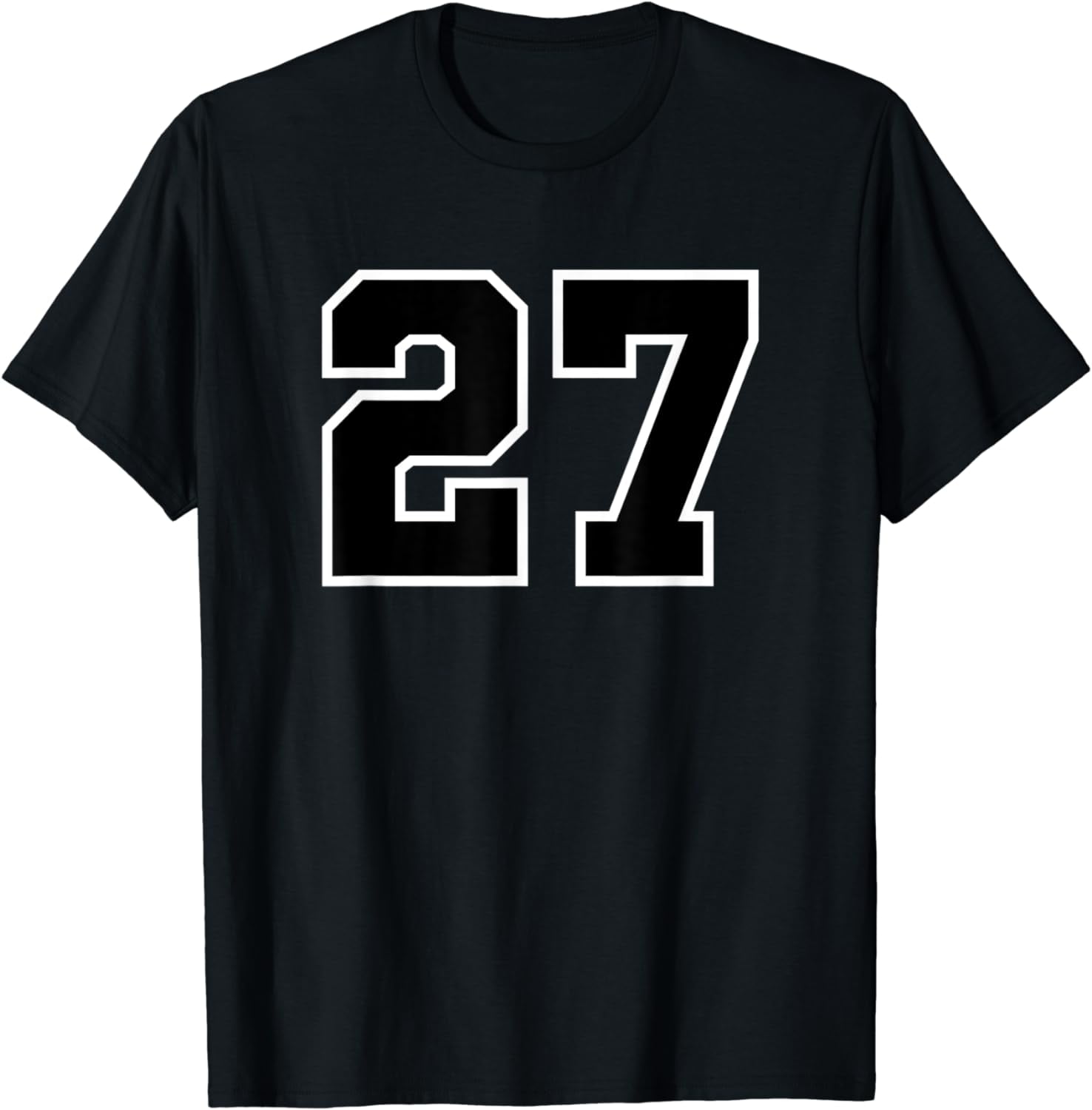 Number #27 Sports Jersey, Birthday Age Favorite Lucky Number T-Shirt ...