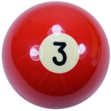 Number 3 Pool Ball - 2 1/4" Billiards Regulation Size Pool Balls ...