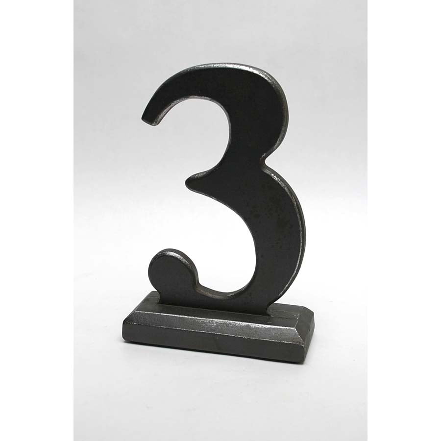 Number 3 Sculptural Typography Design Toscano 3 Three Number Typography ...