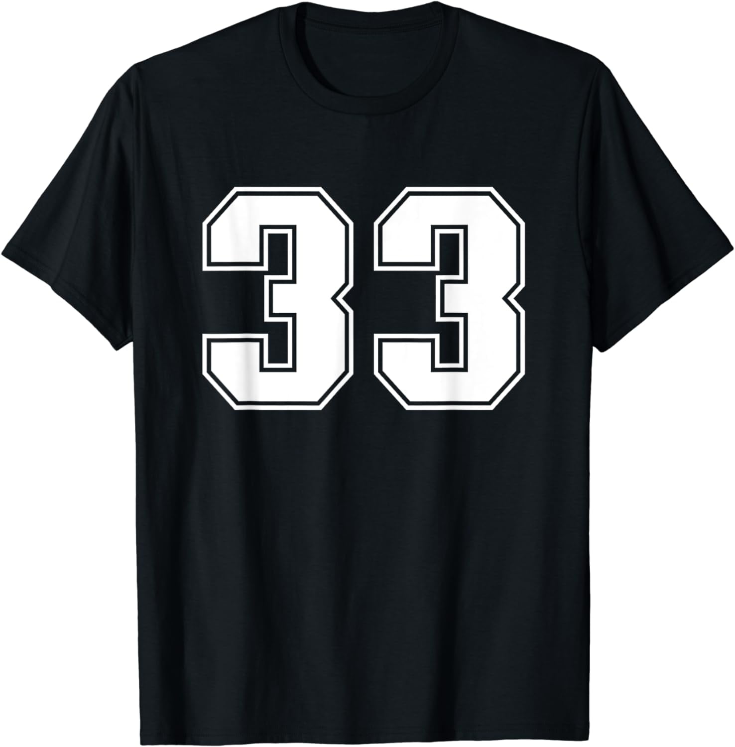 Number #33 Sports Jersey Lucky Number T-Shirt - Walmart.com
