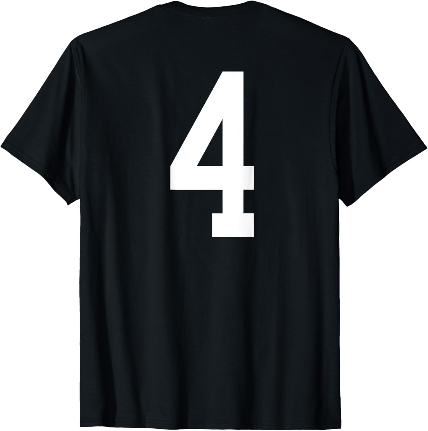 Number 4 Back Design Soccer Training T-Shirt - Walmart.com