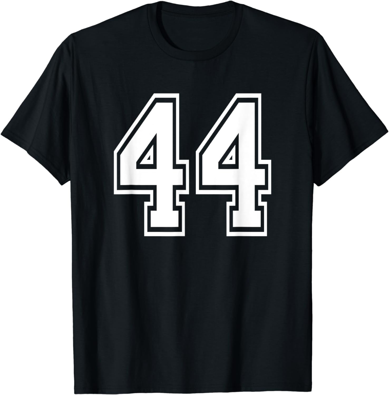 Number 44 Numbered Uniform Sports Jersey Team 44th Birthday T-Shirt ...