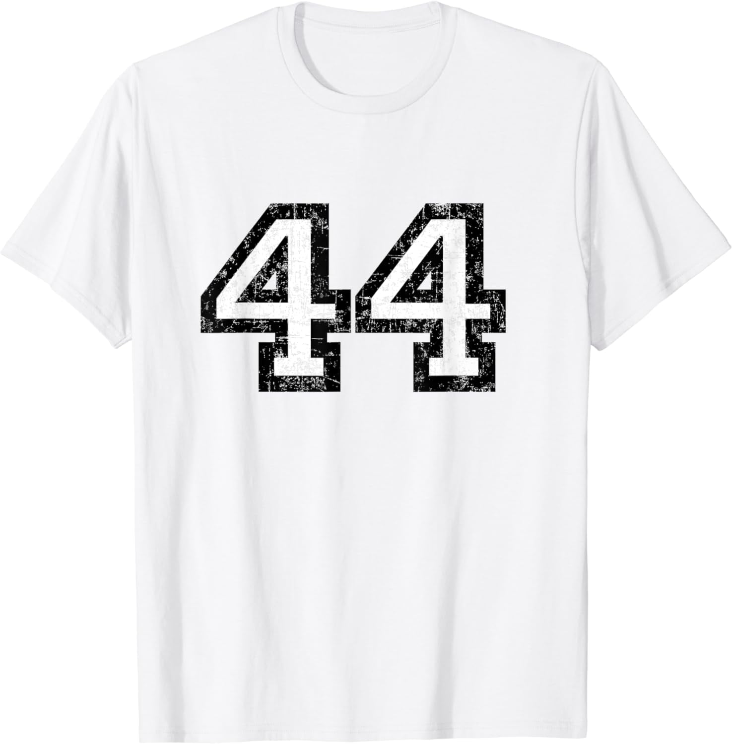 Number 44 (Vintage Black&White) 44th Birthday T-Shirt - Walmart.com
