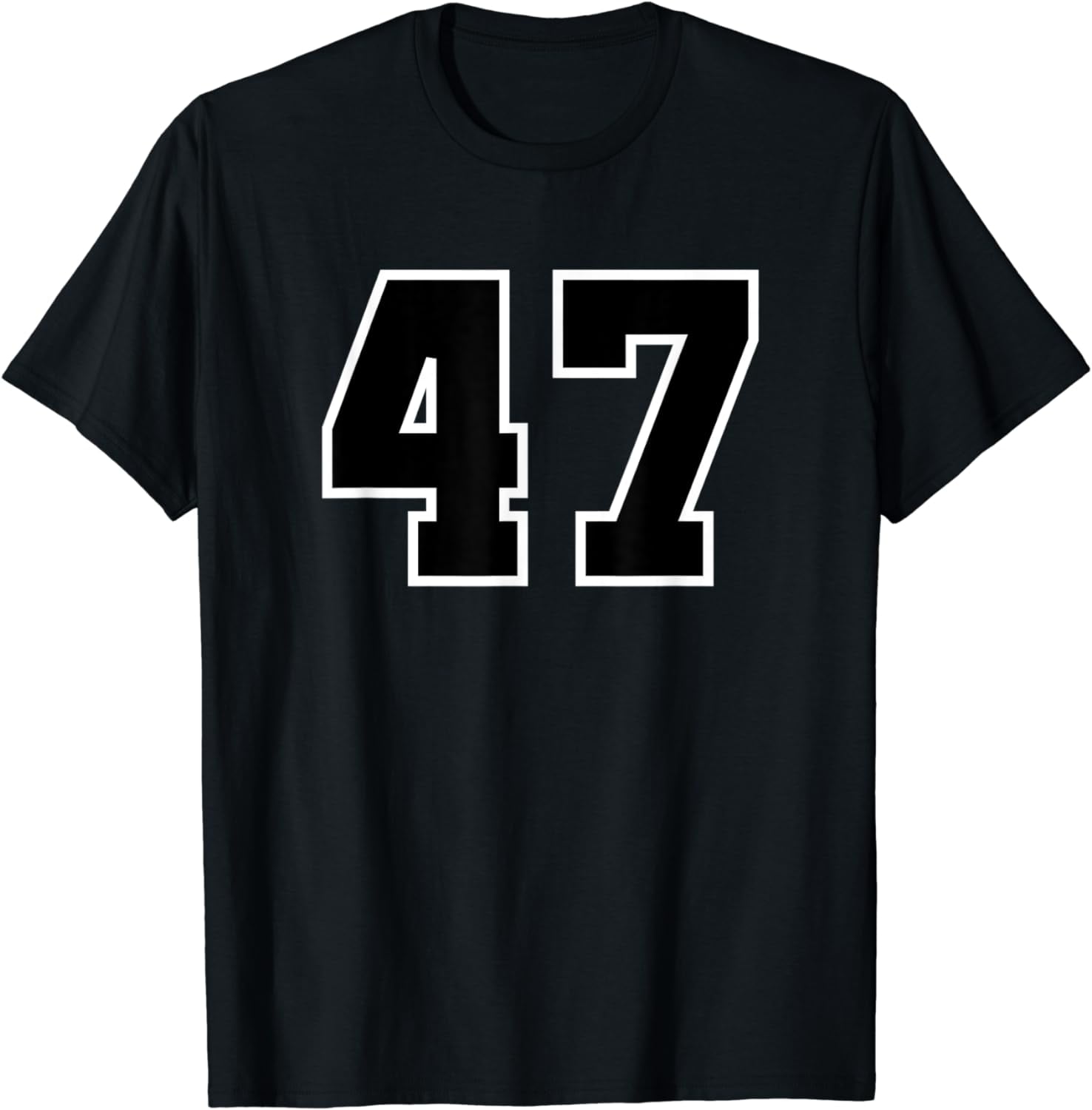 Number #47 Sports Jersey, Birthday Age Favorite Lucky Number T-Shirt ...