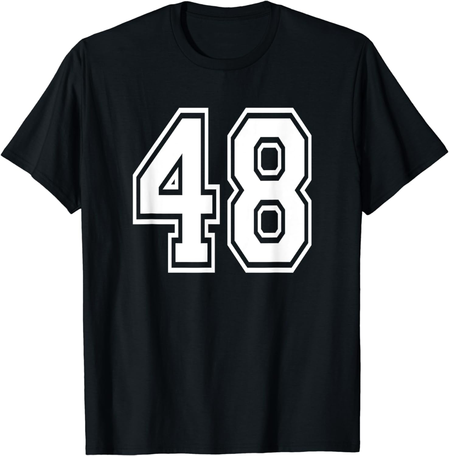 Number 48 Birthday Gift Sports Player Team Numbered Jersey T-Shirt ...