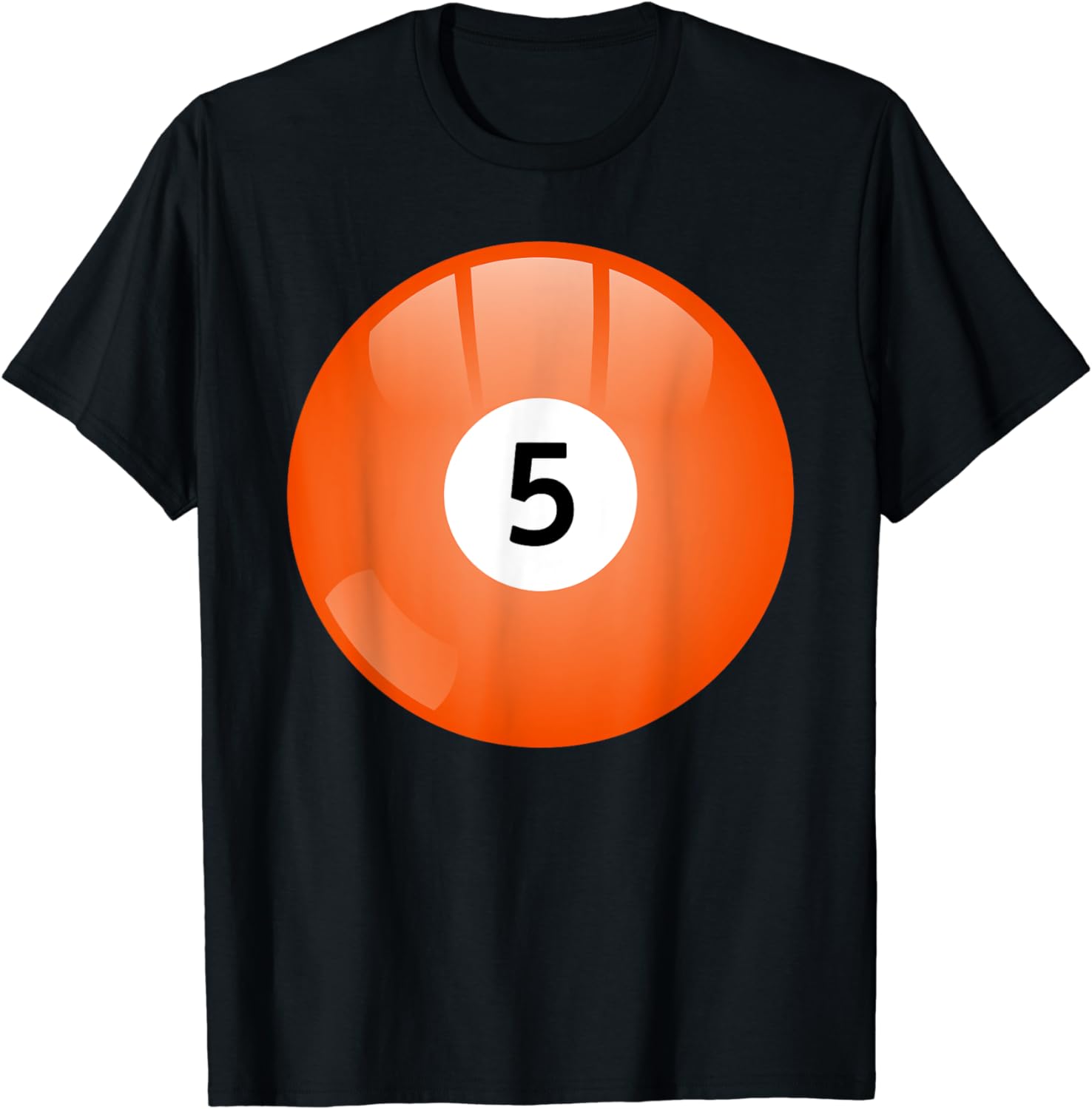 Number 5 Pool Ball, Billiard. Pool Ball T-Shirt - Walmart.com
