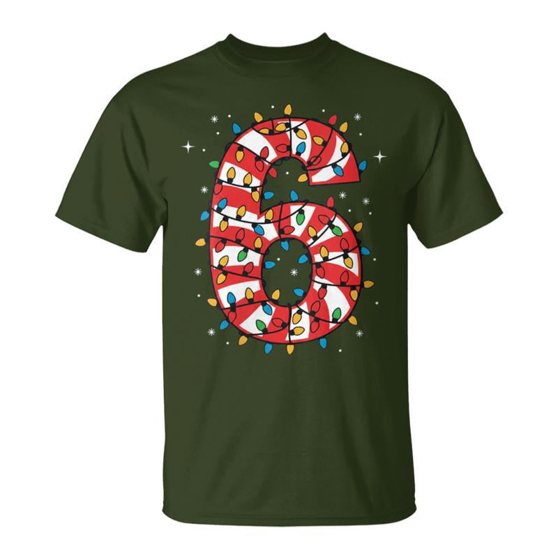 Number 6 Christmas Matching 67 Meme For Women TShirt - Walmart.com
