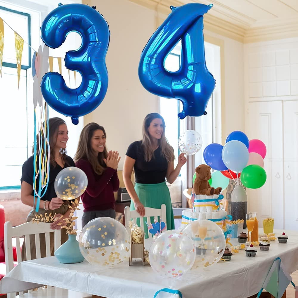 Number 65 Balloon 32 Inch Number Balloon Letter 65 Birthday Balloon ...