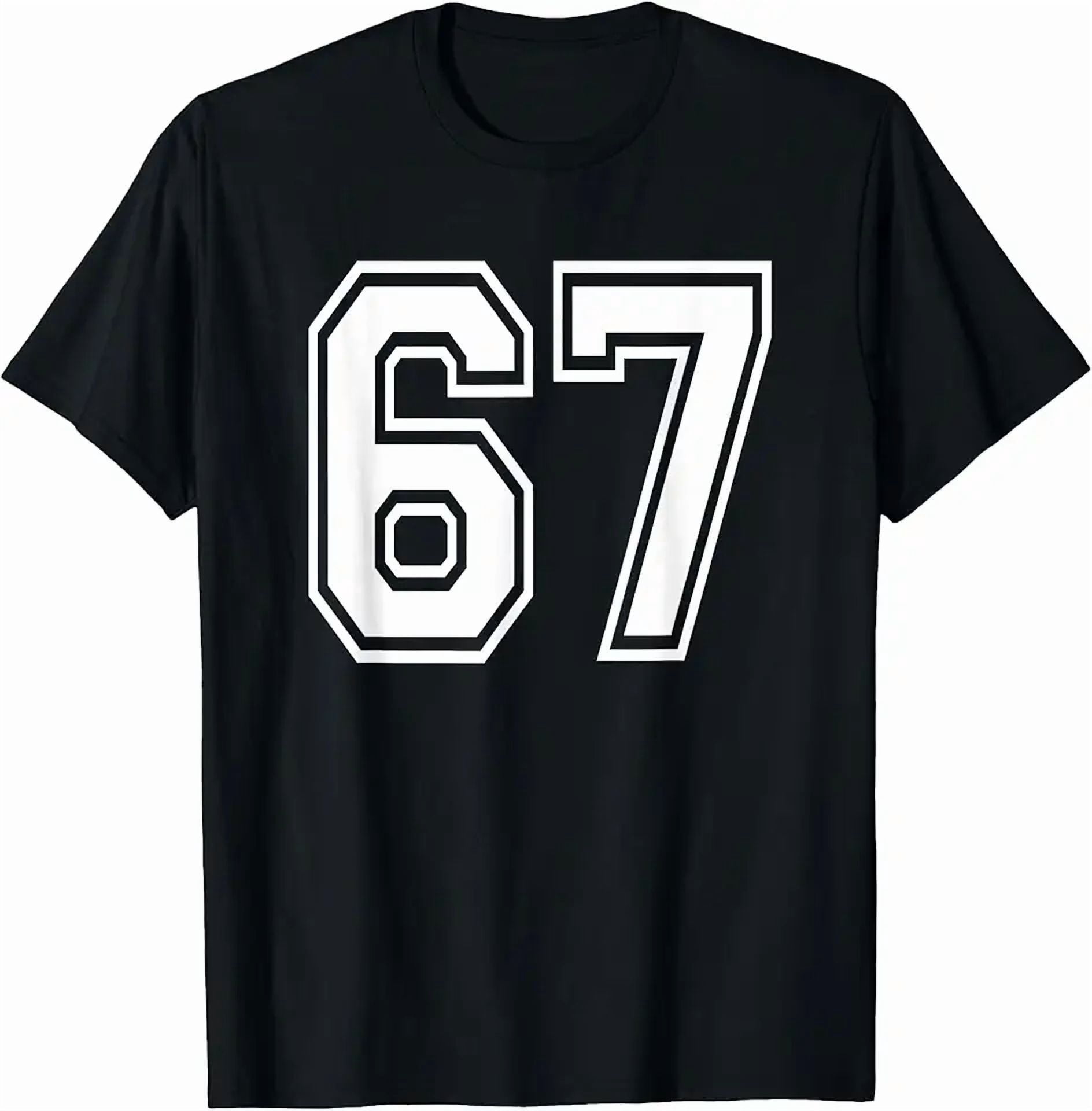 Number 67 Sports Jersey Uniform Gift for Men Women Graphic Tee ...