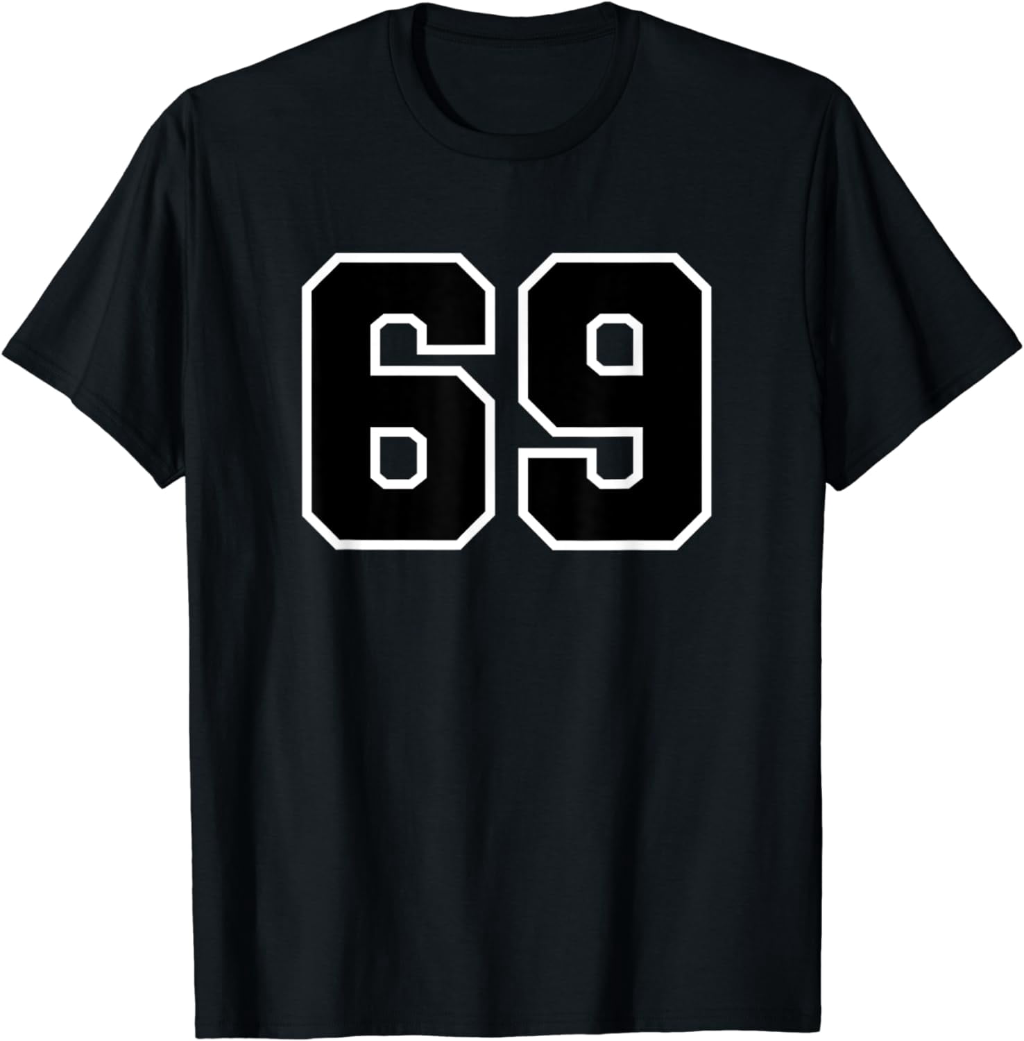 Number #69 Sports Jersey, Birthday Age Favorite Lucky Number T-Shirt ...
