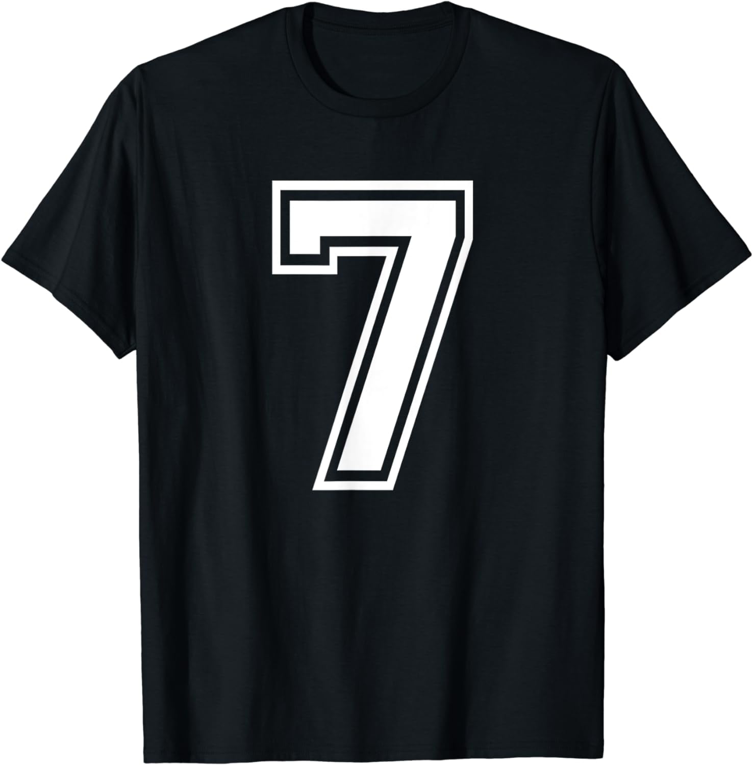 Number 7 Birthday Gift Sports Player Team Numbered Jersey T-Shirt ...