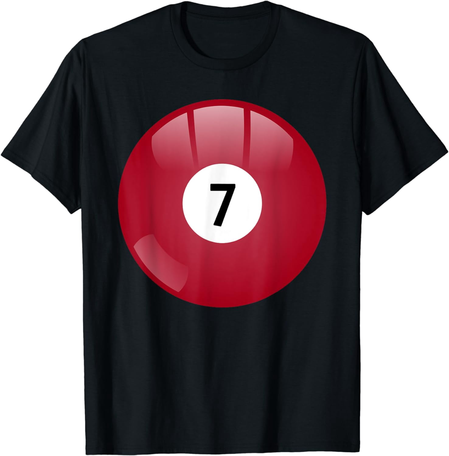 Number 7 Pool Ball, Billiard. Pool Ball T-Shirt - Walmart.com