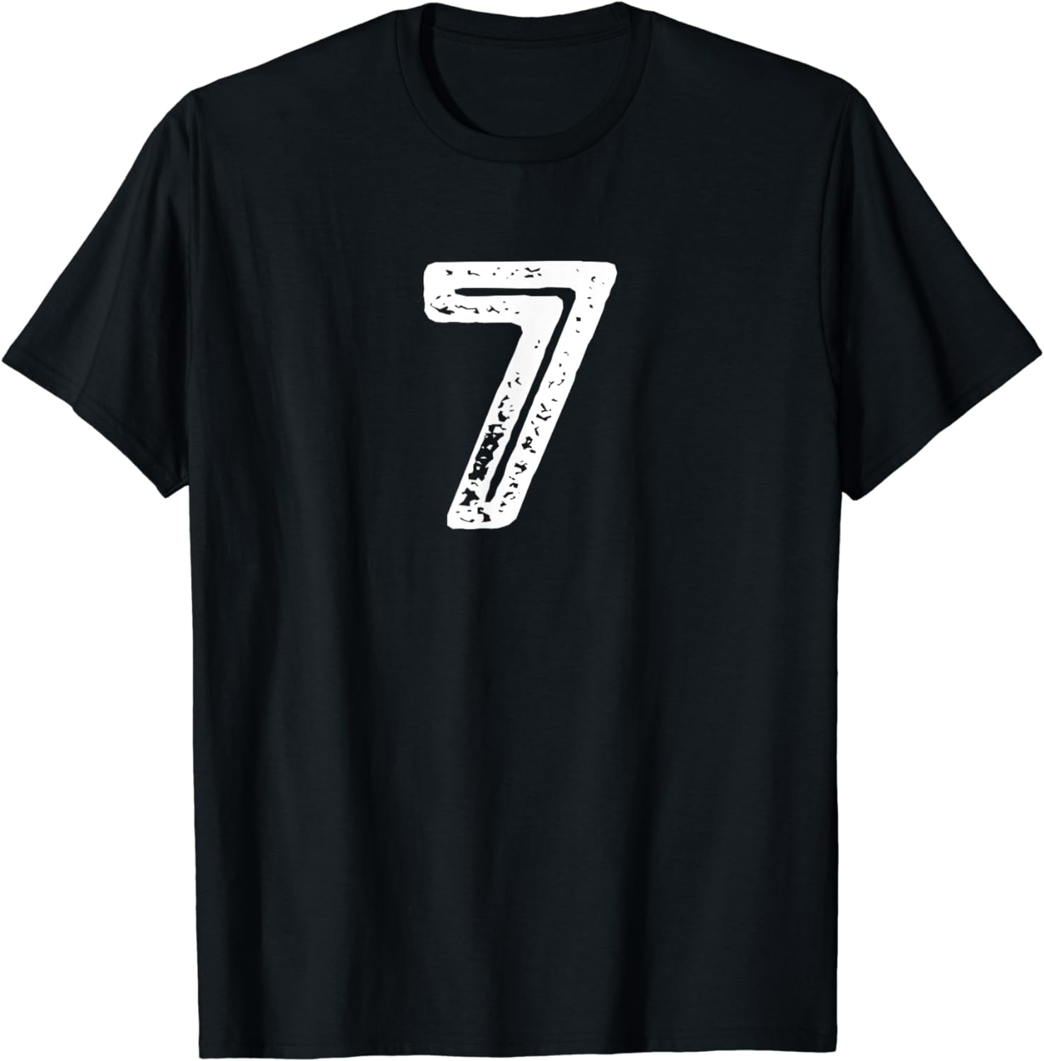 Number #7 Seven Sports Jersey Retro Lucky Birthday Number T-Shirt ...