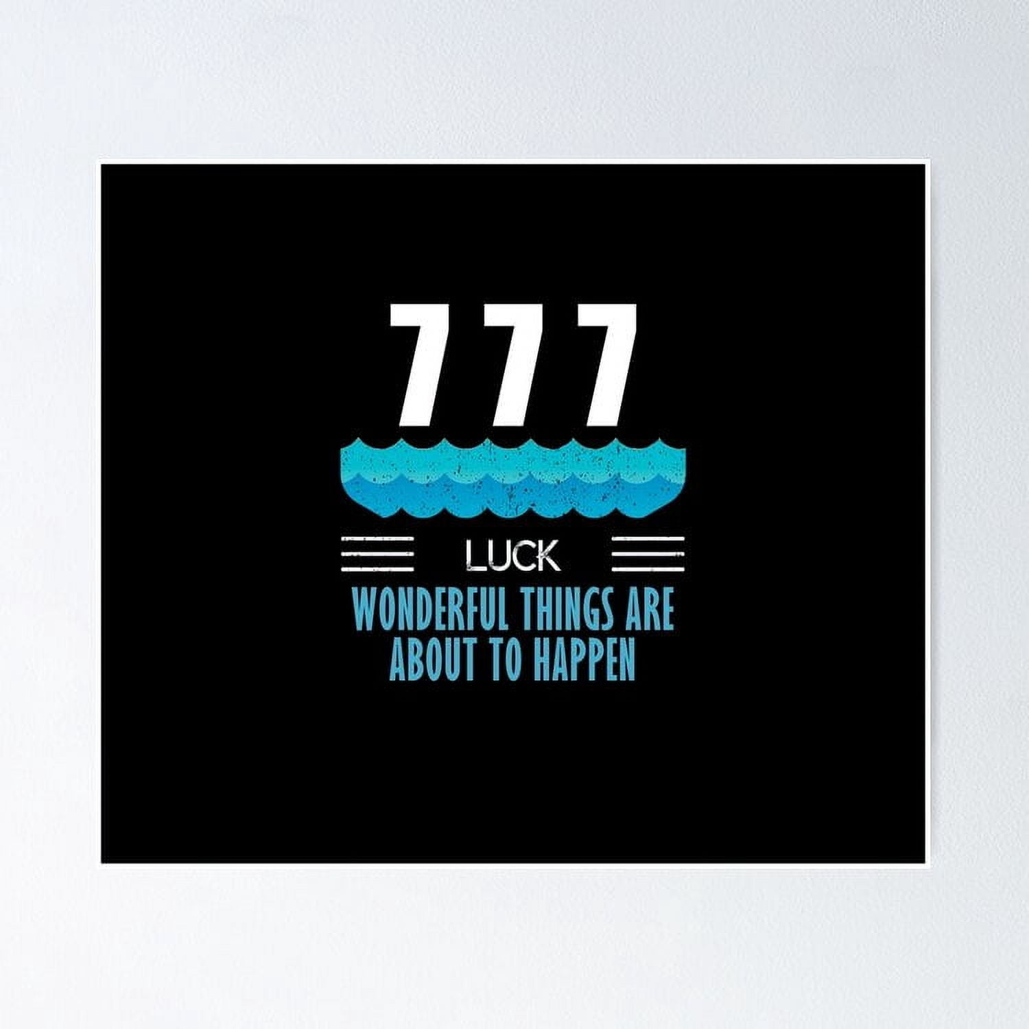 Number 777 numerology intuition alignment UNFRAMED Poster, 24x36 ...