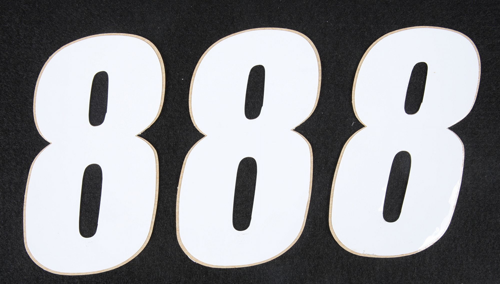 Number 8 (White 4"), 3 Pack, 1 Pack - Walmart.com