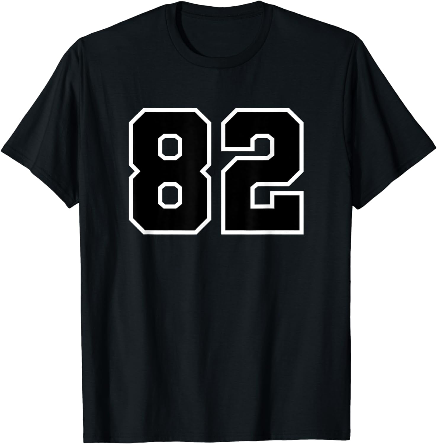 Number #82 Sports Jersey, Birthday Age Favorite Lucky Number T-Shirt ...