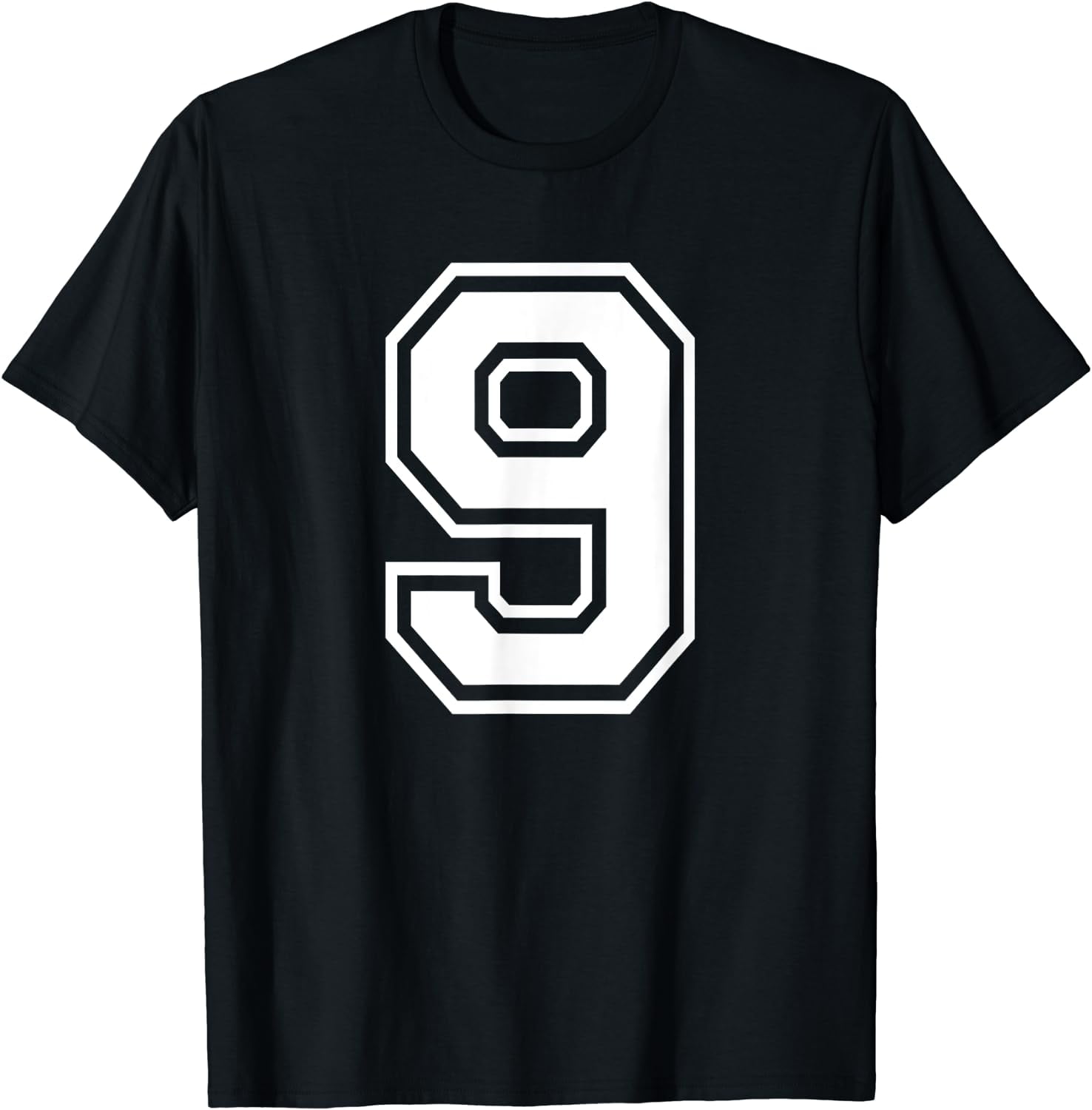 Number 9 Birthday Gift Sports Player Team Numbered Jersey T-Shirt ...