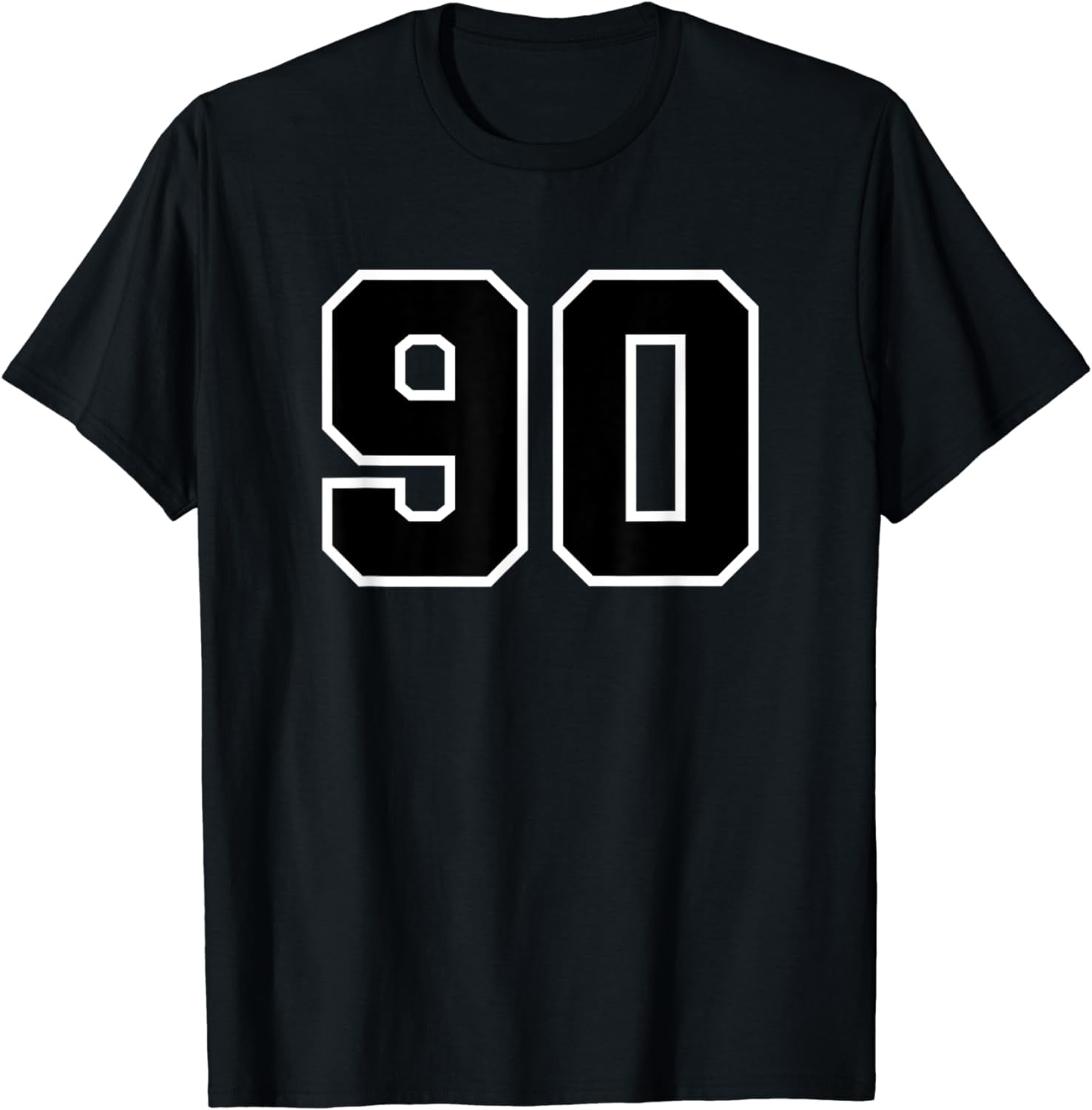 Number #90 Sports Jersey, Birthday Age Favorite Lucky Number T-Shirt ...