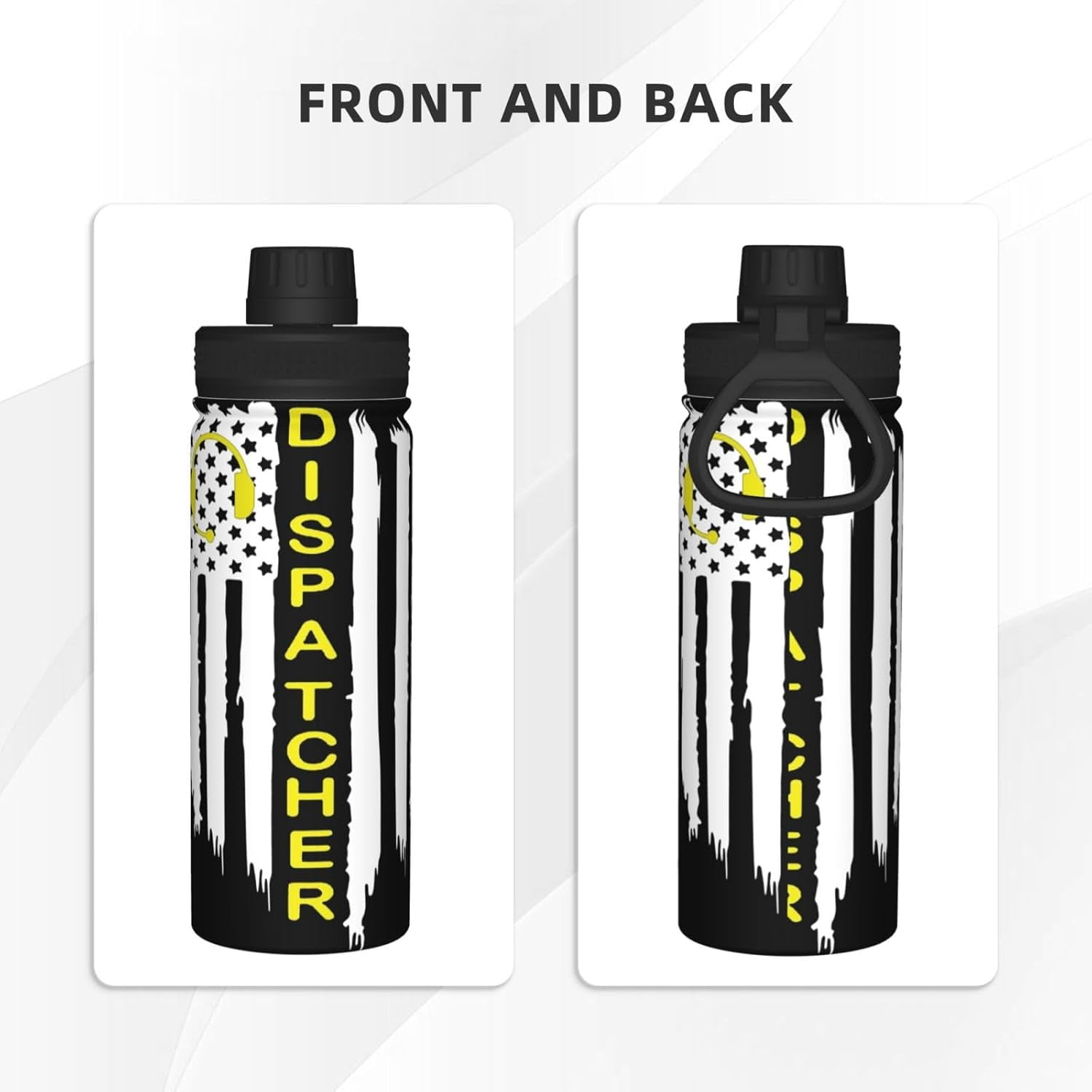 Number 911 Dispatcher Thin Gold Yellow Line Dispatch American Flag ...