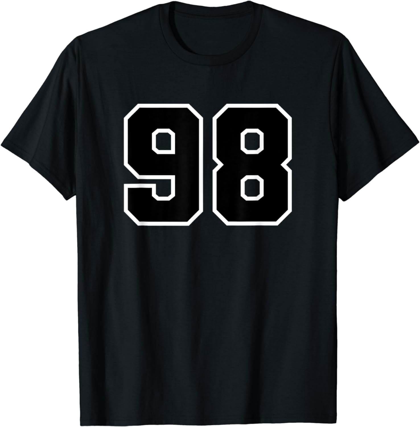 Number #98 Sports Jersey, Birthday Age Favorite Lucky Number T-Shirt ...
