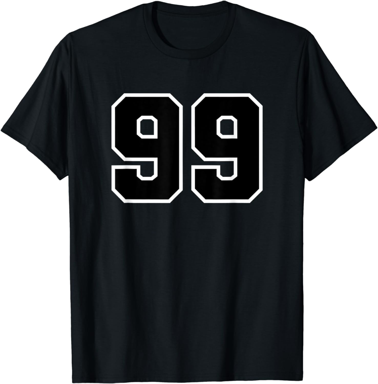 Number #99 Sports Jersey, Birthday Age Favorite Lucky Number T-Shirt ...